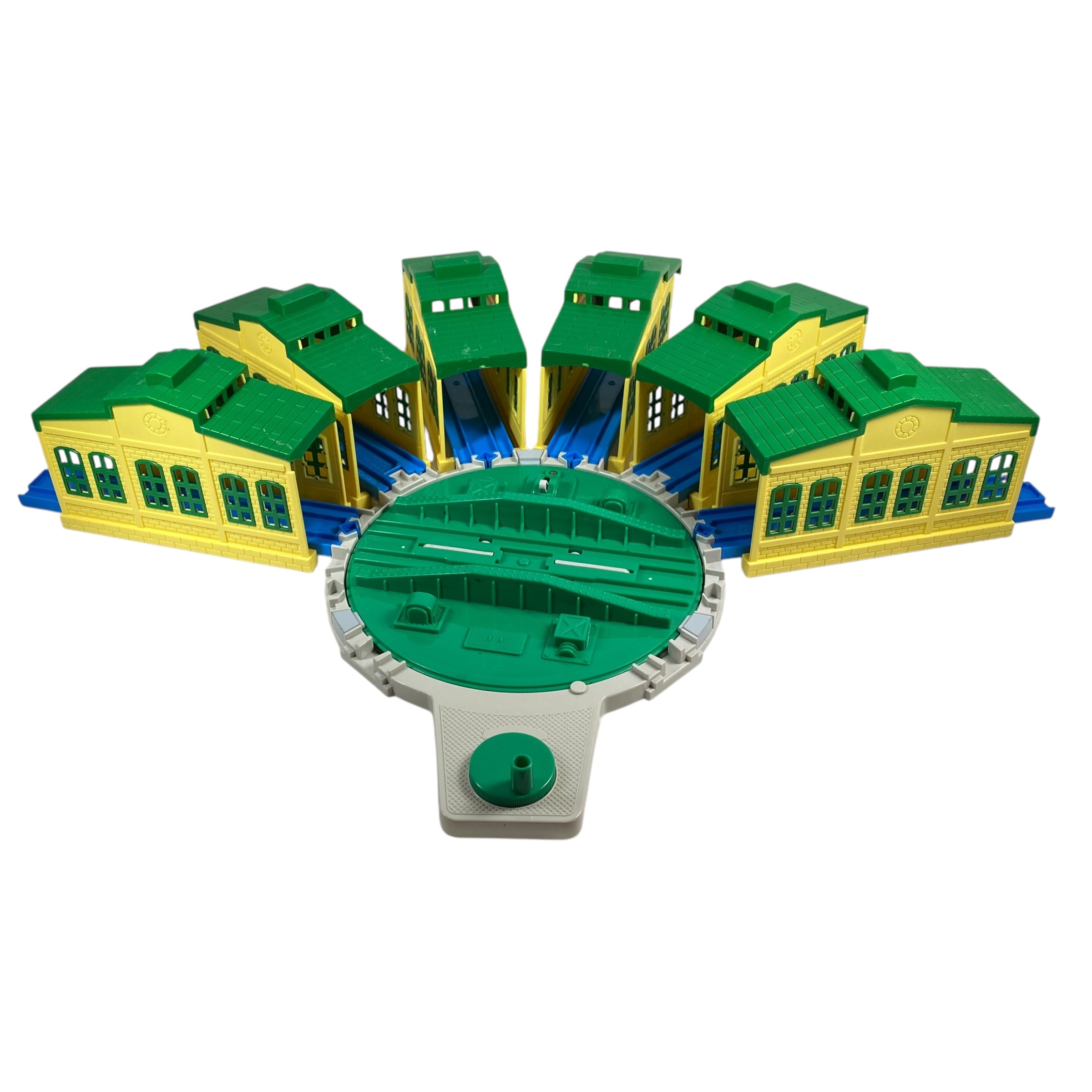 Plarail Large Turntable and Engine Sheds Green and White – Kaikki